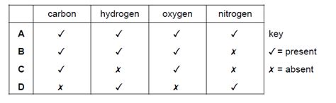 Igcse Biology 0610 41 Biological Molecules Igcse Style Questions