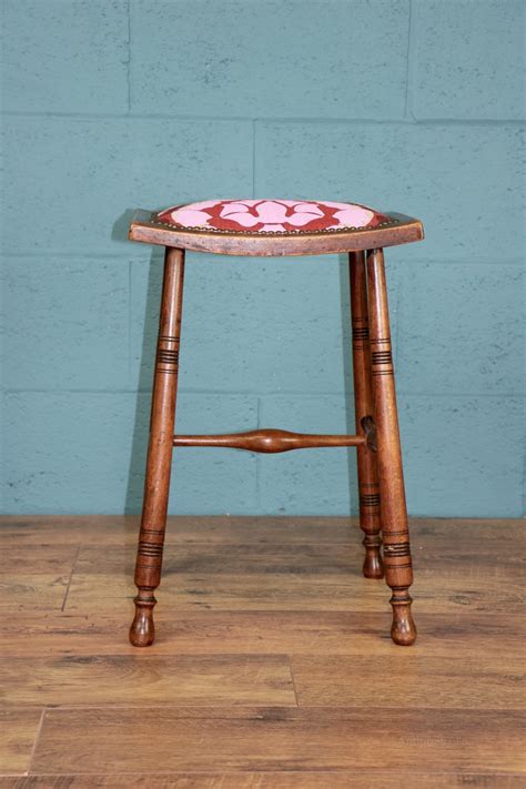 Arts And Crafts Oak Stool Antiques Atlas