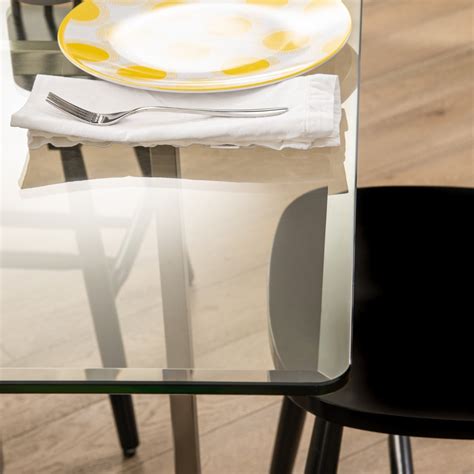 25 Square Clear Tempered Glass Table Top By Spancraft Glass