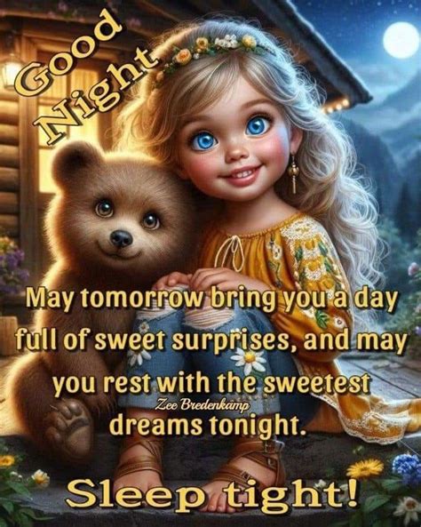Good Night May Tomorrow Bring You A Day Full Of Sweet Surprises And