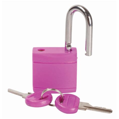 Coloured Padlock With Keys Mm Red Dot