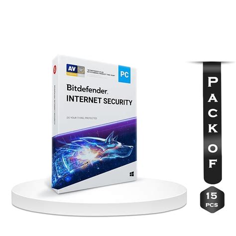 Pack Of 15 Pcs Bitdefender Internet Security 1 User 1 Year