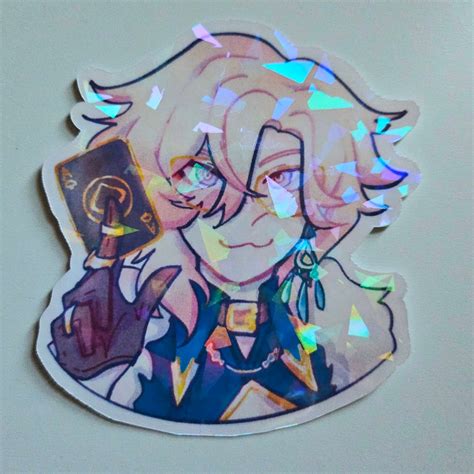 Aventurine Honkai Star Rail Holographic Sticker Etsy