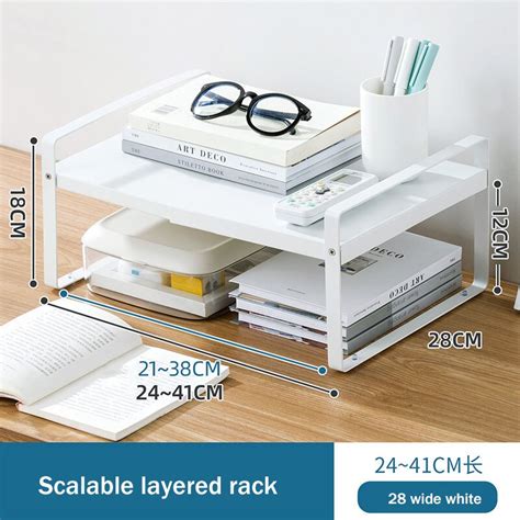Retractable Simple Bookshelf Office Desktop Storag Grandado