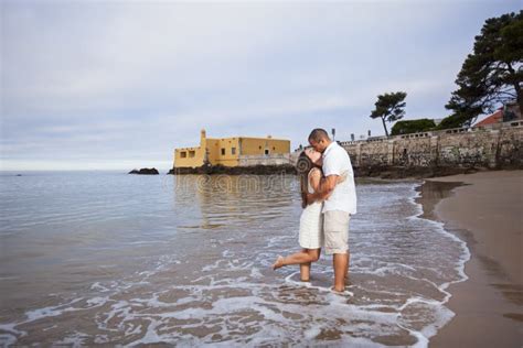 Couple Having Fun At The Beach Stock Image Image Of Beach Holiday