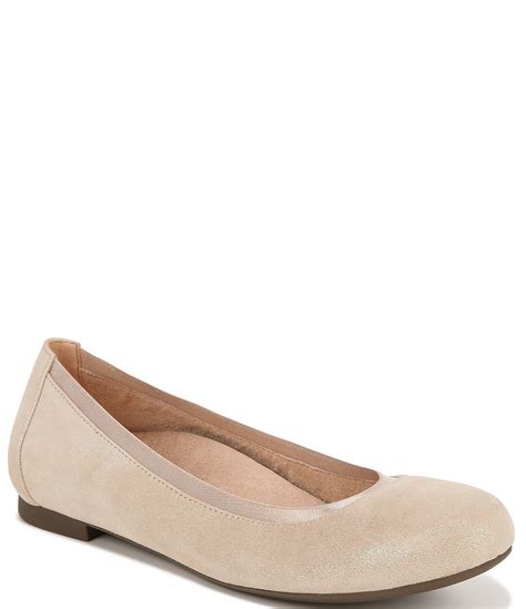 Vionic Anita Metallic Ballet Flats Dillards