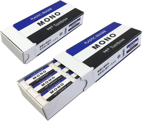 Amazon トンボ鉛筆 長方形 消しゴム Mono モノボックス 18個入 Jha 061 白 スタンダード消しゴム 文房具