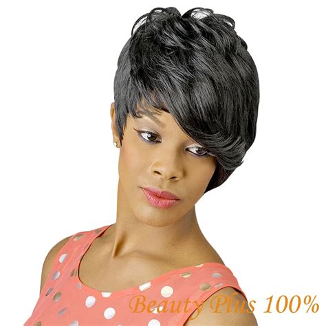 1pc Natural Wig African American Short Hairstyles Wigs For Black Women