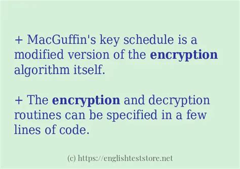 Encryption Use In Sentences Englishteststore Blog