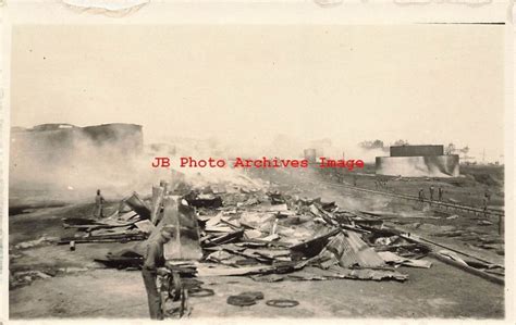 Unknown Location Rppc Disaster Oil Storage Tank Explosion Fire