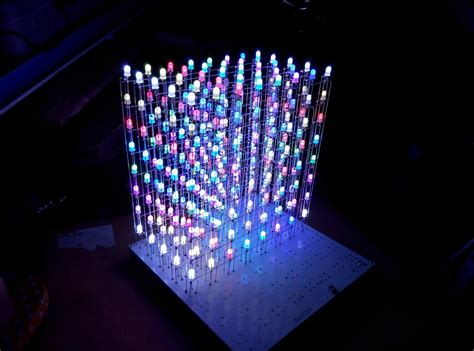 rgb led cube 8x8x8 with animation creator 13 steps instructables