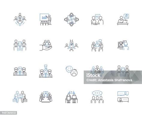 파티 라인 아이콘 모음입니다 축하 모임 축제 사교 기쁨 환희 재미있는 벡터 및 선형 그림 재미 환희 환희 개요 표지판 세트 Fete에 대한 스톡 벡터 아트 및 기타 이미지