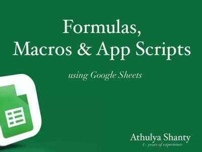 An Automated Google Sheets With Formulas Macros App Scripts Upwork