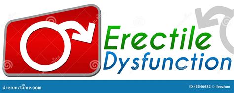 Erectile Dysfunction Red Block Stock Illustration Illustration Of