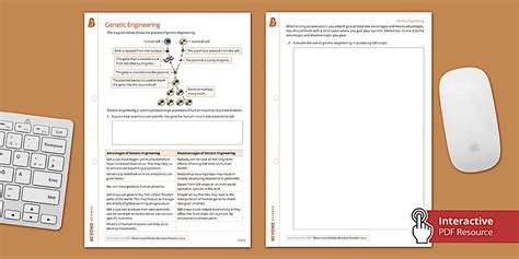 Genetic Engineering Worksheet Interactive Science Beyond