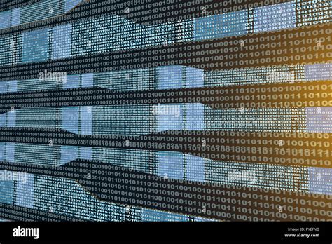 Binary Code Stream Background 3D Illustration Stock Photo Alamy