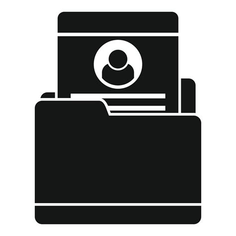 Personal Folder Information Icon Simple Style 14649213 Vector Art At Vecteezy