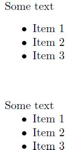 Spacing How To Remove The Whitespace BEFORE Itemize Enumerate TeX LaTeX Stack Exchange