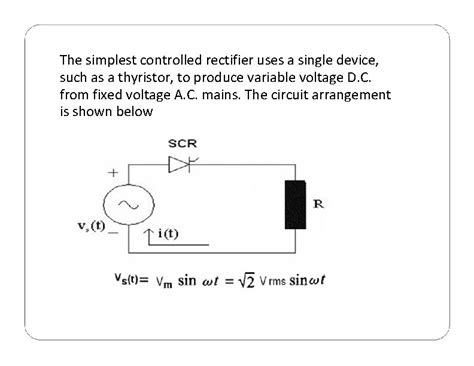 Schematic Diagram Of Controlled Rectifier