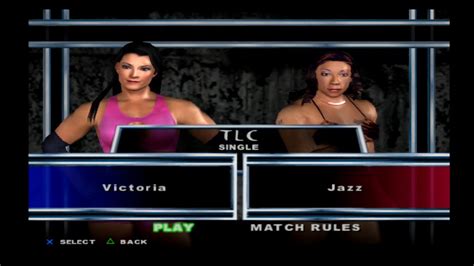 Wwe Smackdown Here Comes The Pain Ps2 Tlc Single Victoria Vs Jazz