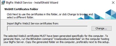 BF WebUI Install BigFix Forum