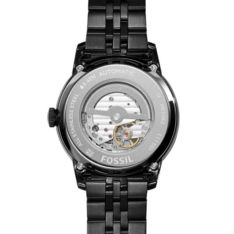 Fossil Townsman Automatic Stainless Steel Watch Black For Men Lyst