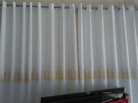CORTINA DE VOIL BORDADO C FORRO ELEGÂNCIA 4x2 60 Elo7