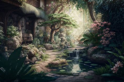 Mythical Backyard Stock Illustrations 5 Mythical Backyard Stock