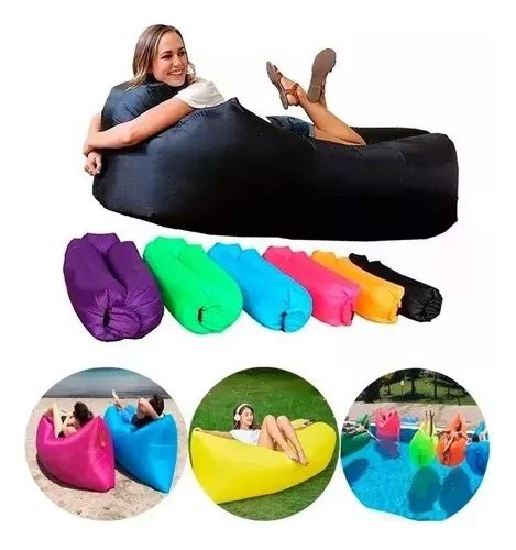 Sofa Sillón Inflable Tumbona Banano Camping Playa MercadoLibre