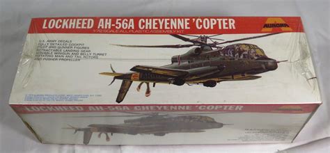 Lockheed Ah 56a Cheyenne Copter Model Kit No 502 Aurora 1972 4618825134