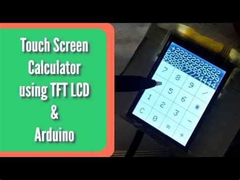 Touch Screen Calculator Using TFT LCD With Arduino YouTube