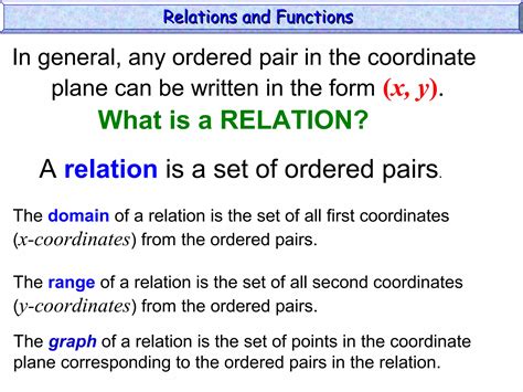 Relations And Functions PPT Relations And Functions PPT