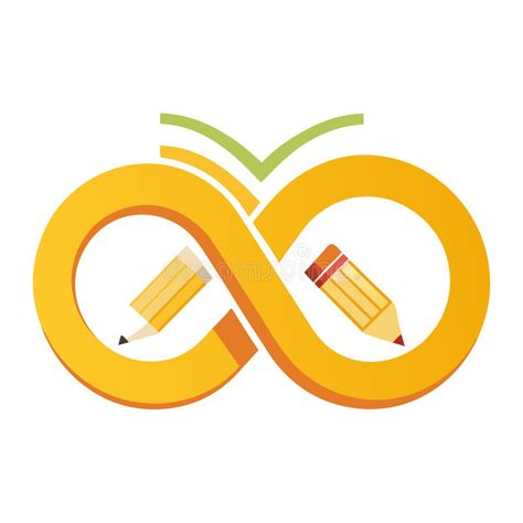 Creative Writing Infinity Loop With Pencils And Green Tick Design
