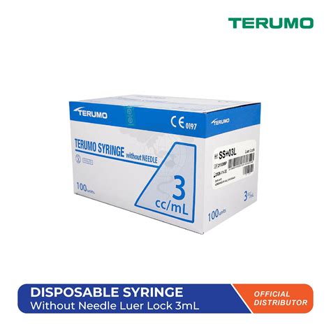 Disposable Syringe Without Needle Luer Lock 3ml Gp Medline