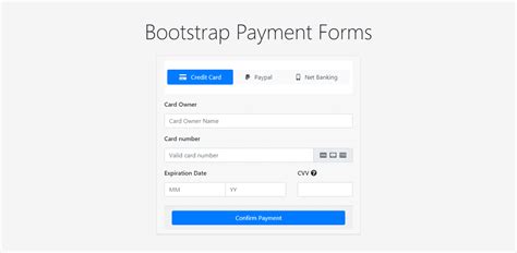 Bootstrap 5 Payment Method With Invoice Example