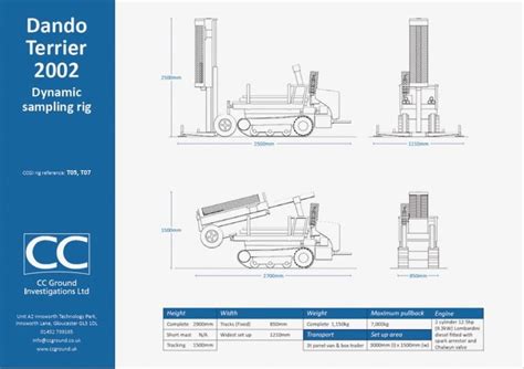 Rig Capabilities And Specifications Cc Ground Investigations