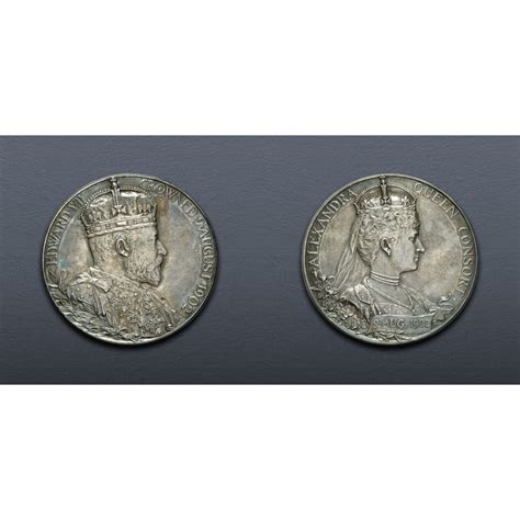 Saxe Coburg Gotha Edward Vii With Alexandra 1901 1910 Ar Medal
