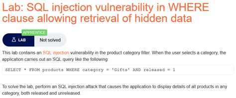 Portswigger Sql Injection Lab Çözümleri Part 1 Cyber Security Blog