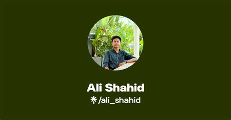 Ali Shahid Instagram Facebook Linktree