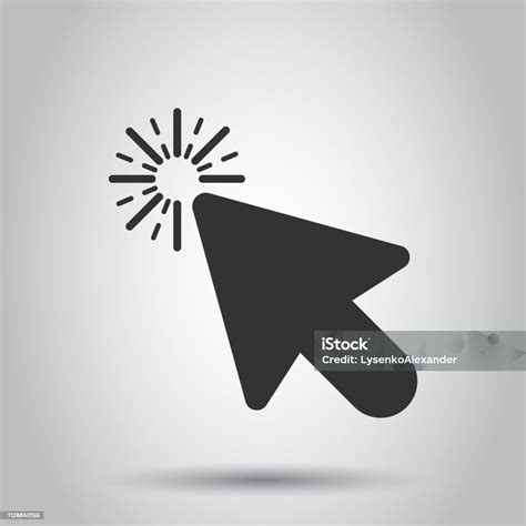 平面樣式的電腦滑鼠游標圖示箭頭游標向量插圖在白色背景上滑鼠瞄準商業理念向量圖形及更多互聯網圖片 互聯網 圖示 工具 Istock