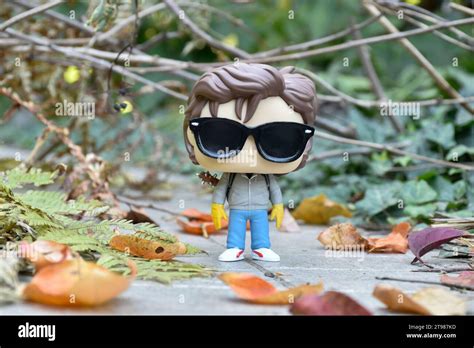 Funko Pop Action Figure Of Steve With Sunglasses From Popular Netflix