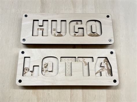 Wooden Name Plaques Silfer Works