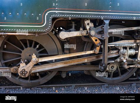 Close Up Of Ivatt Class 2 41298 Tank Engine Driving Wheels At