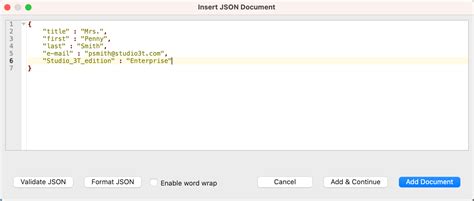 How to Insert, Update, and Restore MongoDB Documents | Studio 3T