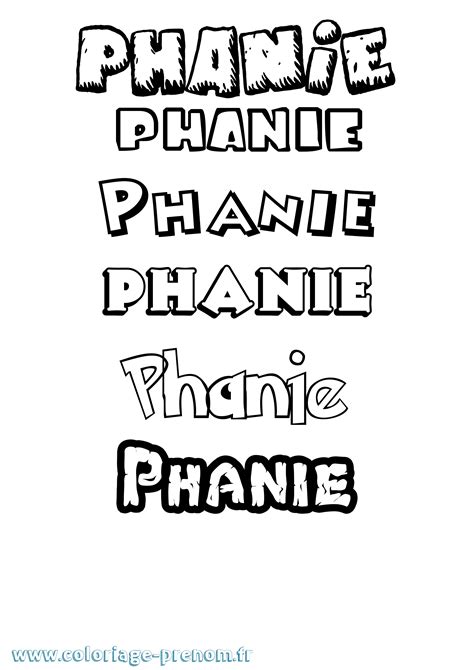 Coloriage Du Prénom Phanie à Imprimer Ou Télécharger Facilement