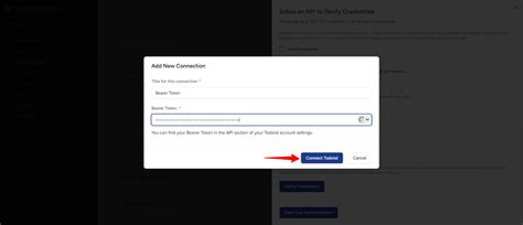 How To Set Up The Integration Based On Auth Type Bearer Token