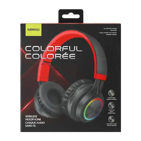 Miniso Audífonos De Diadema Inalámbricos Rojos Desde S 48 68
