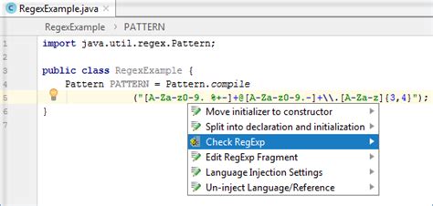Regular Expression Syntax Reference Help Intellij Idea