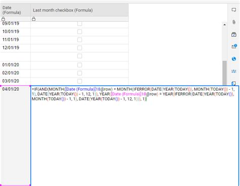 Current Month Checkbox Formula — Smartsheet Community