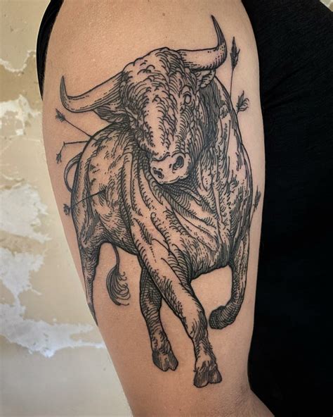 Bull Tattoo Arm Symbolism Design And Placement Guide